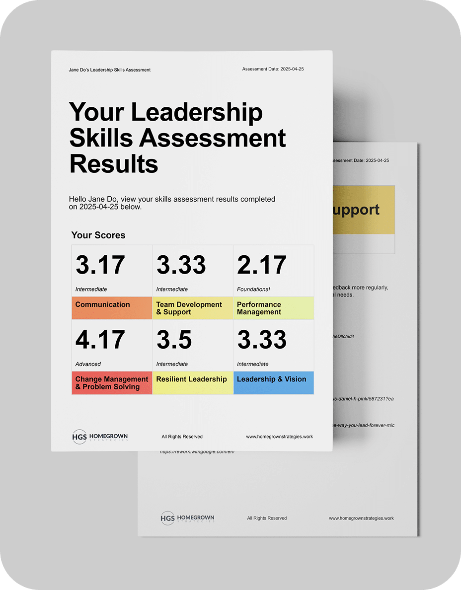 Leadership Skills Assessment - HG Strategies